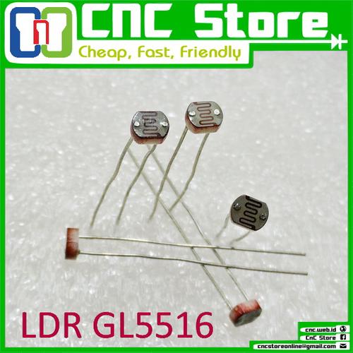 Jual [CNC] LDR GL5516 5MM PHOTORESISTOR PHOTO RESISTOR GL 5516 - Kab ...