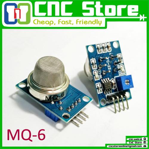 Jual MQ-6 MQ6 LPG LNG Butane Gas Sensor Module for Arduino Uno Mega ...