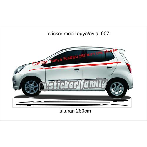 Jual sticker mobil agya ayla 07 - Kab. Tangerang - sticker online ...