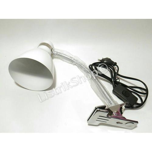 Jual Lampu Jepit / Clamp Fleksibel E27 Besi (Putih) - SA710S - Kab ...