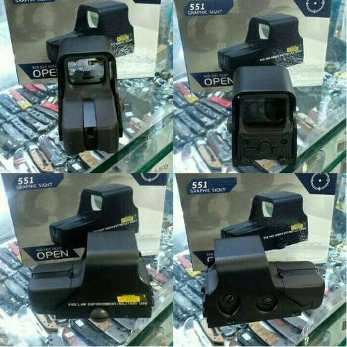 Jual holosight 551 eotech model airsoftgun RED-GREEN dot dight scope ...
