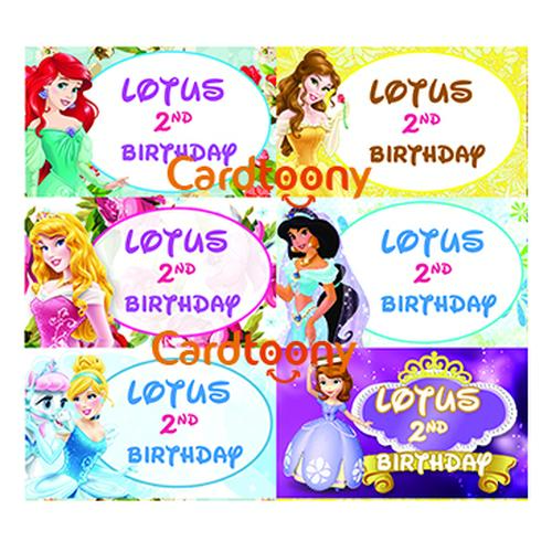 Jual Sticker / stiker label nama waterproof Disney Princess ( Frozen ...
