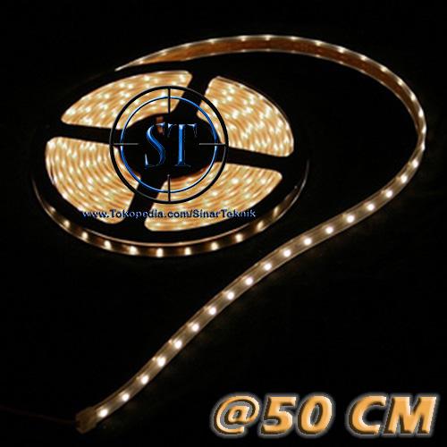 Jual Led Strip Tempel Anti Air 1 Meter 60 Led 3528 Warm White + 3M ...