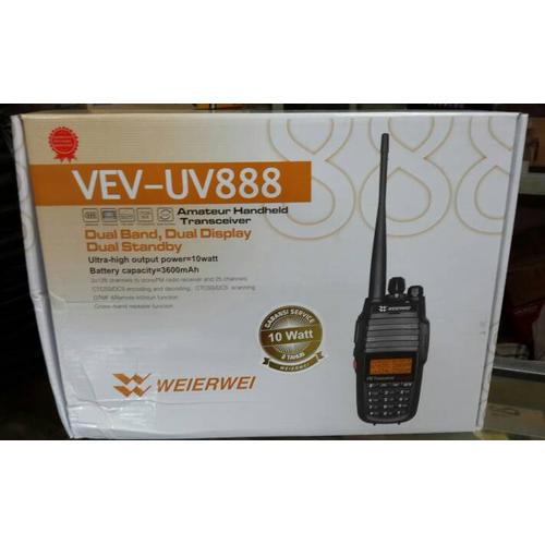 Jual HT Weierwei VeV-UV888 Dualband VHF dan UHF ( 10 Watt ) - Jakarta Barat - SinarSakti ...