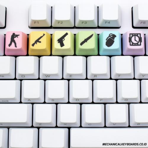 Jual FPS CS / Counter Strike Rainbow PBT Keycap Set - Kota Semarang ...