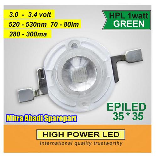 Jual HPL 1W / High Power LED 1 Watt Green Epiled - Jakarta Barat ...