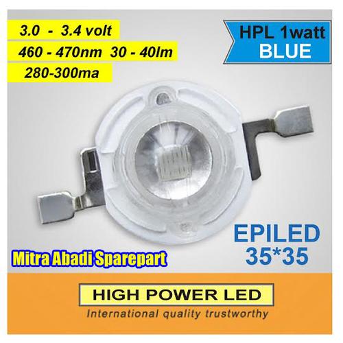 Jual HPL 1W / High Power LED 1 Watt Blue Epiled - Jakarta Barat - Mitra ...