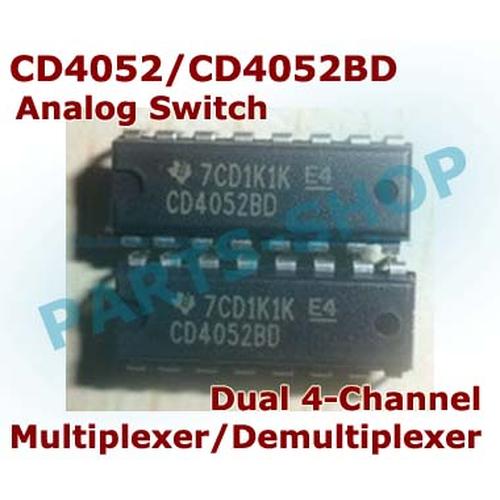Jual CD4052BD CD4052 CMOS Dual 4-Channel Multiplexer/Demultiplexer 4052 ...