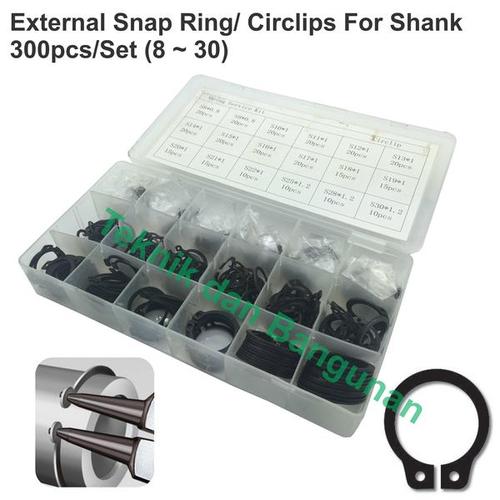 Jual External Snap Ring/circlips For Shank 300pcs/set (8~30) - Kota Binjai - Teknik Dan Bangunan ...