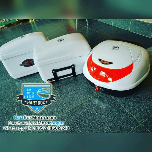 Jual Paket lengkap box motor kmi 502 putih lampu dan sidebox - Kota ...