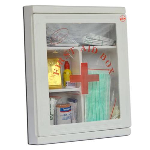 Jual 4life First Aid Plastik Box Kit + Isi / Kotak Obat dinding 4life ...