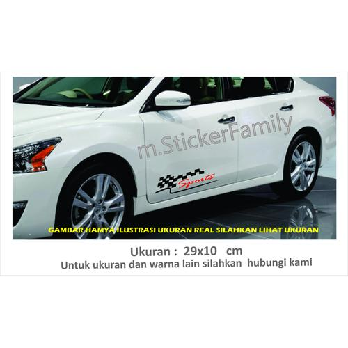 Jual sticker mobil sticker pintu mobil minimalis _sport /side strips ...