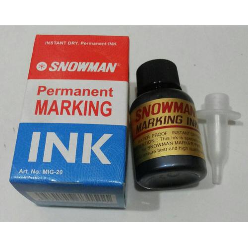 Jual Refill Ink Snowman Permanent Marking / Isi Ulang Tinta Permanen ...
