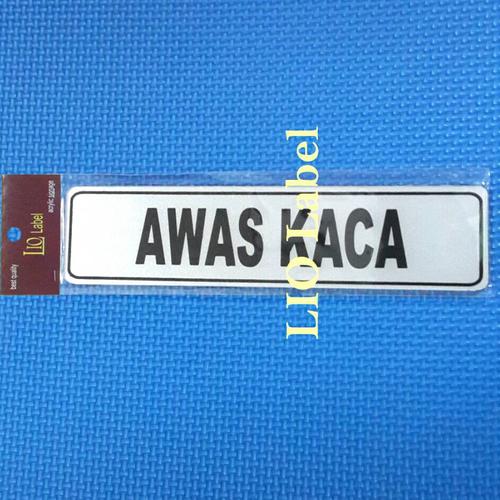 Jual Sign Label AWAS KACA - Kota Tangerang Selatan - Lio Label | Tokopedia