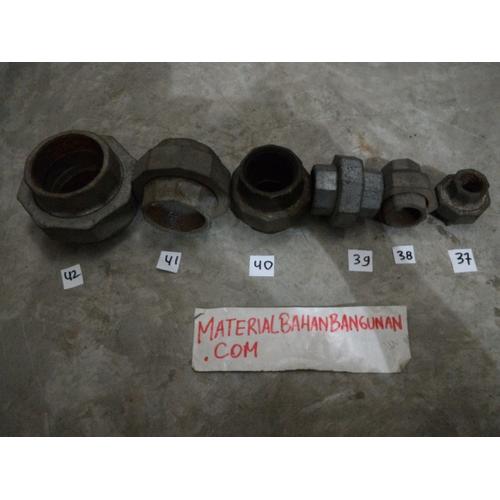 Jual water mur besi 2 inch watermur union socket besi galvanis tebal ...