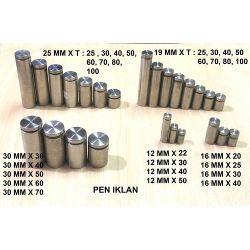 Jual Pen Iklan 19 x 60 Stainless Steel / Baut Akrilik / Sign Board ...