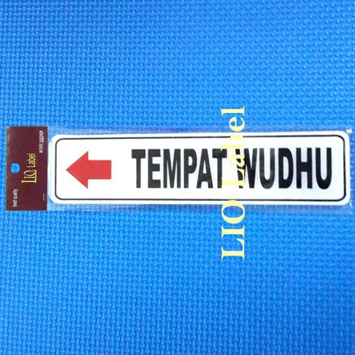 Jual Sign Label TEMPAT WUDHU KIRI - Kota Tangerang Selatan - Lio Label ...