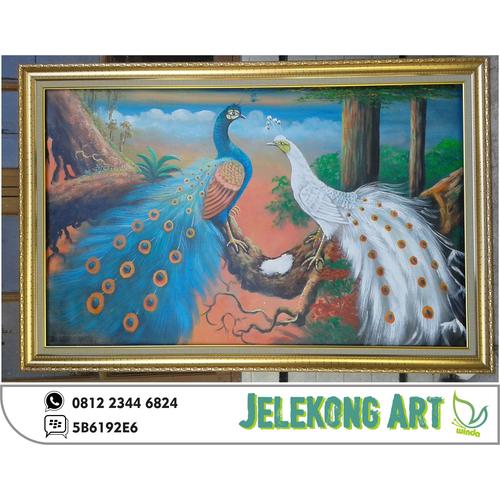 Jual Lukisan Burung Merak - Kab. Bandung - Jelekong Art | Tokopedia