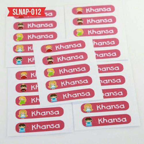 Jual Sticker nama / sticker nama anak / label nama / sticker kelas ...