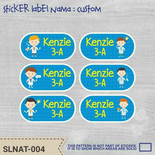 Jual Sticker nama / stiker / sticker nama anak / label nama / label ...