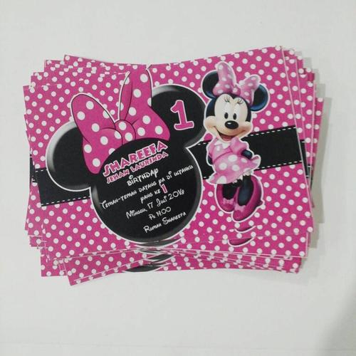 Jual undangan ulang tahun minnie mouse - Jakarta Utara - Moniq ...