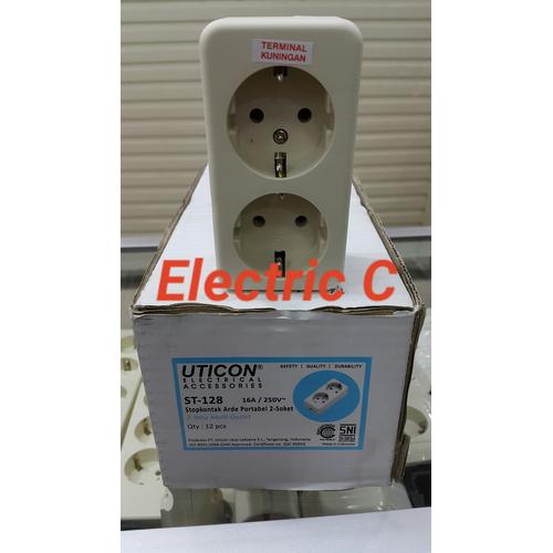Jual STOP KONTAK ARDE UTICON 2 LUBANG (ST-128) 2L) - Jakarta Pusat ...