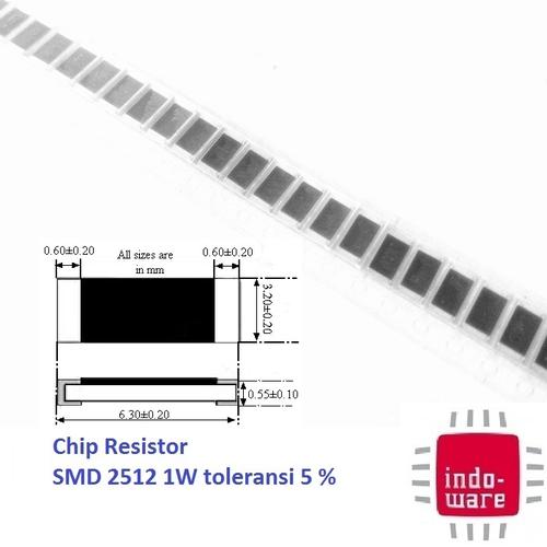 Jual 15K 15 K 15KOhm 15 KOhm code 153 Chip Resistor SMD 2512 SMD2512 1W ...