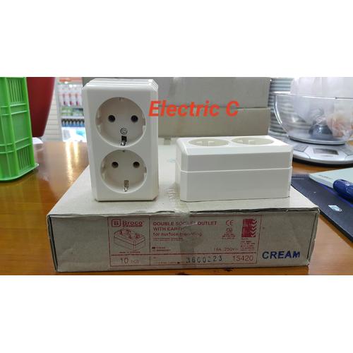 Jual DOUBLE STOP KONTAK / STOPKONTAK ARDE OUTBOW BROCO NEW 15420 11 ...