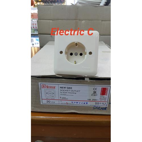 Jual STOP KONTAK ARDE IB NEW GEE UREA BROCO 5511U / STOPKONTAK SINGLE ...