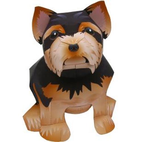 Jual DIY Miniatur Papercraft Hewan Anjing Yorkshire Terrier - Jakarta ...