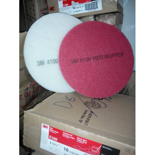 Jual pad 3m merah/putih 16" red/white buffer pad - Putih - Kota ...
