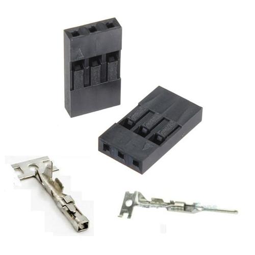Jual 3P Dupont Jumper Wire Cable Housing 3 Pin Connector Pitch 2.54mm ...