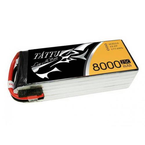 Jual tattu 8000mAh 22.2V 25C 6SIP lipo battery pack - Kota Surabaya ...