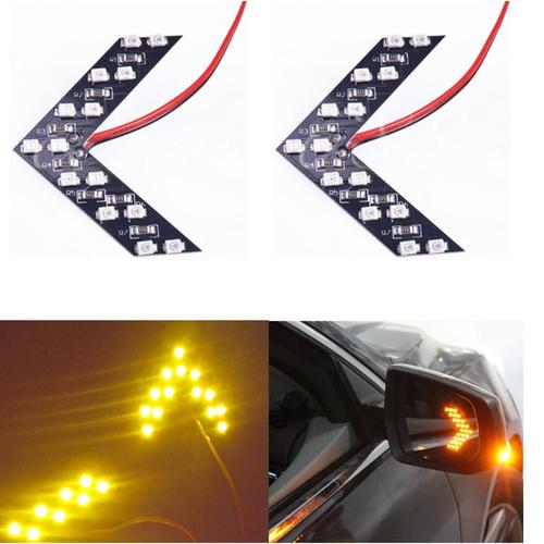Jual Car Side Mirror Turn Signal Light Amber Arrow Panel 14SMD LED ...