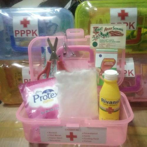 Jual kotak obat p3k komplit with pembalut. kotak warna warni - Jakarta ...