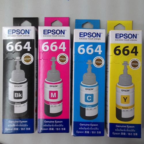 Jual Tinta Epson T6641 Series (Black + Color) U/ Printer Epson L Series ...