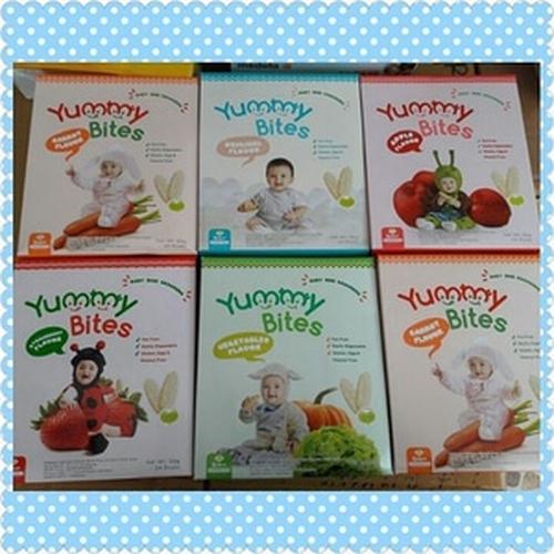 Jual Yummy Bites Baby Rice Crackers / Snack Bayi / Biskuit bayi - Sayur ...