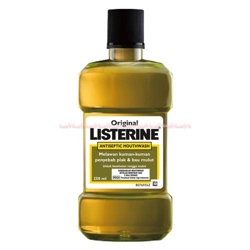 Jual Listerine Original Antioseptic obat kumur-kumur Liserin kuning ...