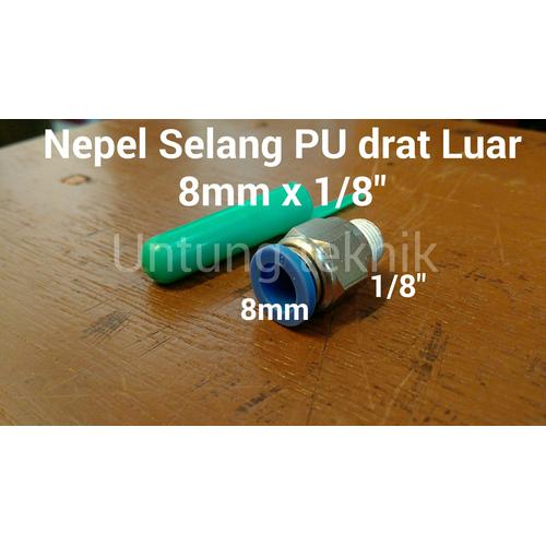 Jual Fitting / Nepel Selang PU drat luar 8mm x 1/8" - Kota Surabaya ...