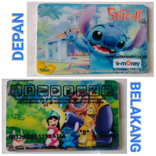 Jual Kartu Emoney / E-money Mandiri Custom Edisi Cartoon Stitch - Kota ...