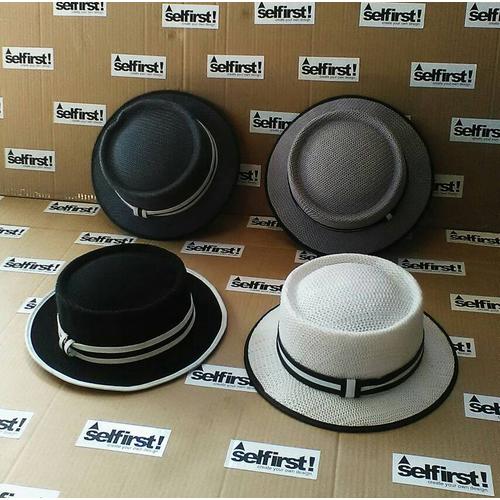 Jual Topi bulat bundar artis kekinian porkpie hat - Kota Bandung ...
