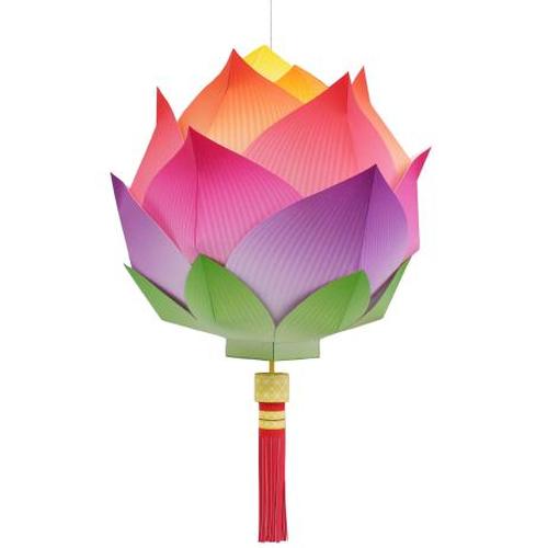 Jual DIY Papercraft Dekorasi Lampion Lentera Bunga Lotus - Jakarta ...