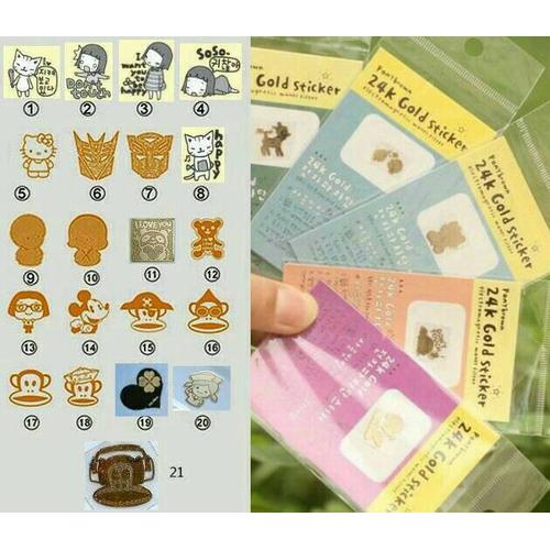 Jual Stiker logam anti radiasi - 24k gold sticker - emas - Kota ...