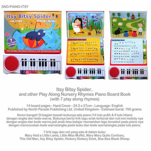 Jual Itsy Bitsy Spider.. and Nursery Rhymes Piano Board Book - Kab ...