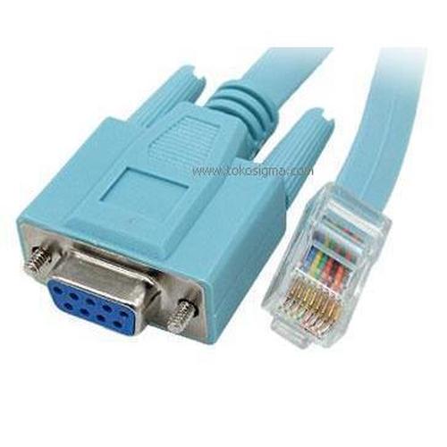 Jual KABEL SERIAL CONSOLE UNTUK CISCO DB9 F (RS232) TO RJ-45 RJ45 flat ...