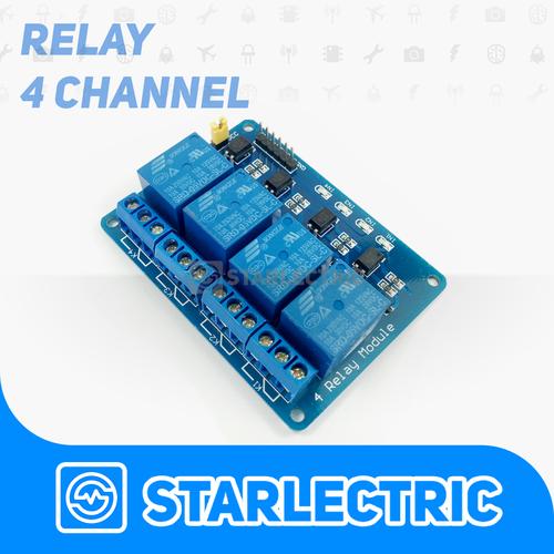 Jual Relay 5V 4 Channel Module - Jakarta Barat - Starlectric | Tokopedia
