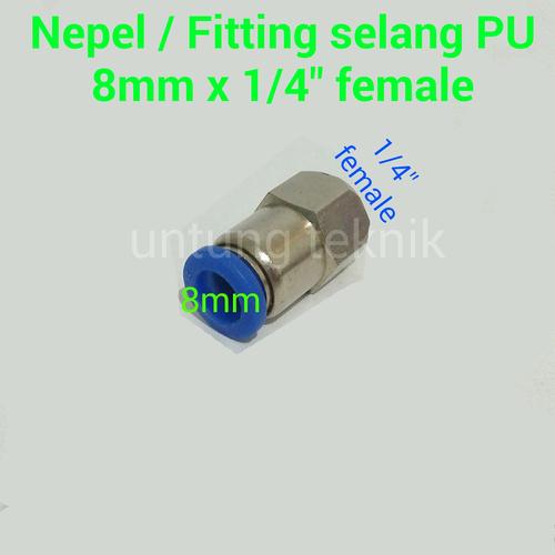 Jual Fitting / Nepel Selang drat dalam PU 8mm x 1/4" - Kota Surabaya ...