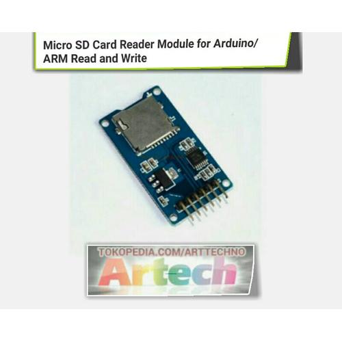 Jual Micro SD Card Reader Module for Arduino/ARM Read and Write - Kota ...