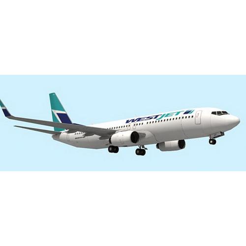 Jual DIY Miniatur Papercraft Pesawat WestJet Boeing 737-800 - Jakarta ...