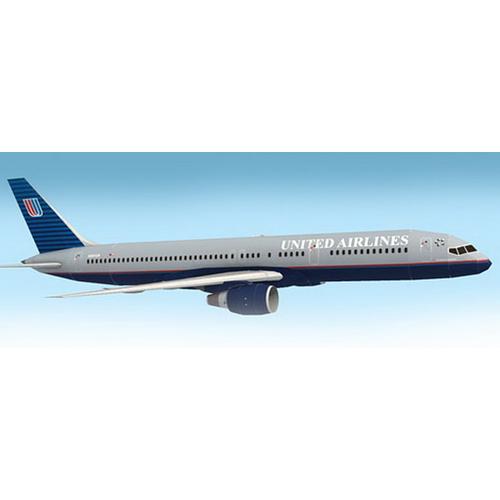 Jual DIY Miniatur Papercraft Pesawat Boeing 757-200 United Airlines ...